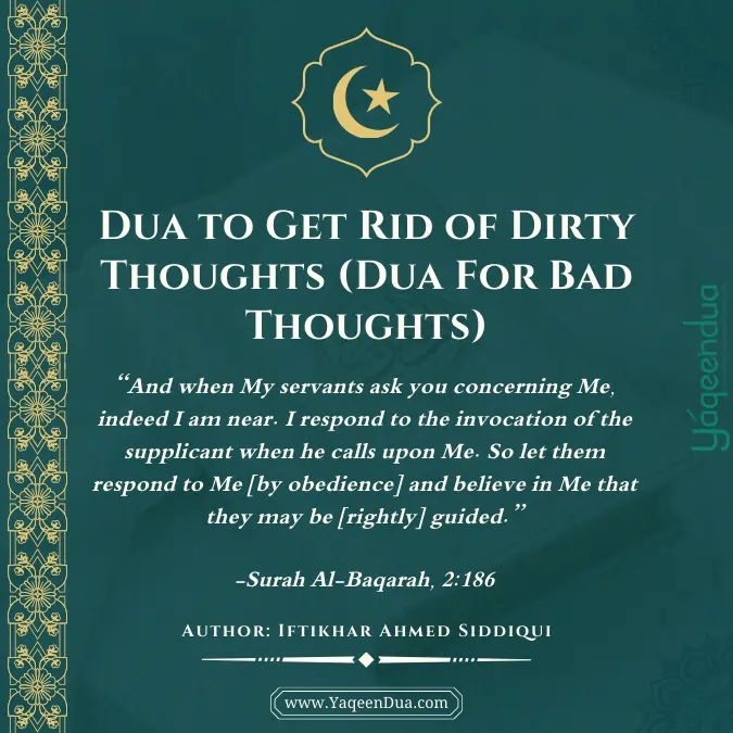 Dua to Get Rid of Dirty Thoughts (Dua For Bad Thoughts)